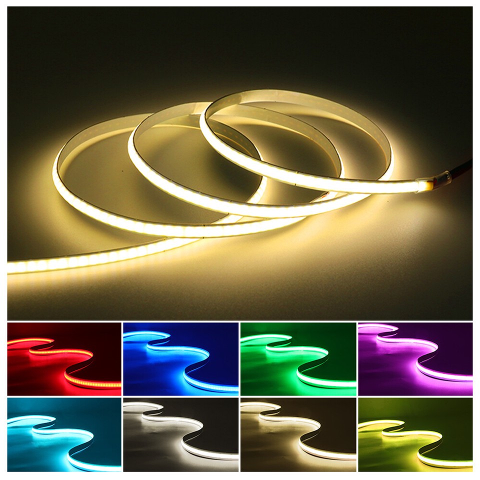 COB LED Light Strip Thin 3mm LED Strip 5V Flexible Tape Lights For Room ...