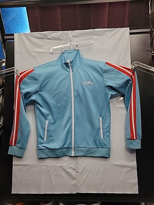 Tulones Currency $ Collectibles Jacket Blue Red White Logo Embroidered ...