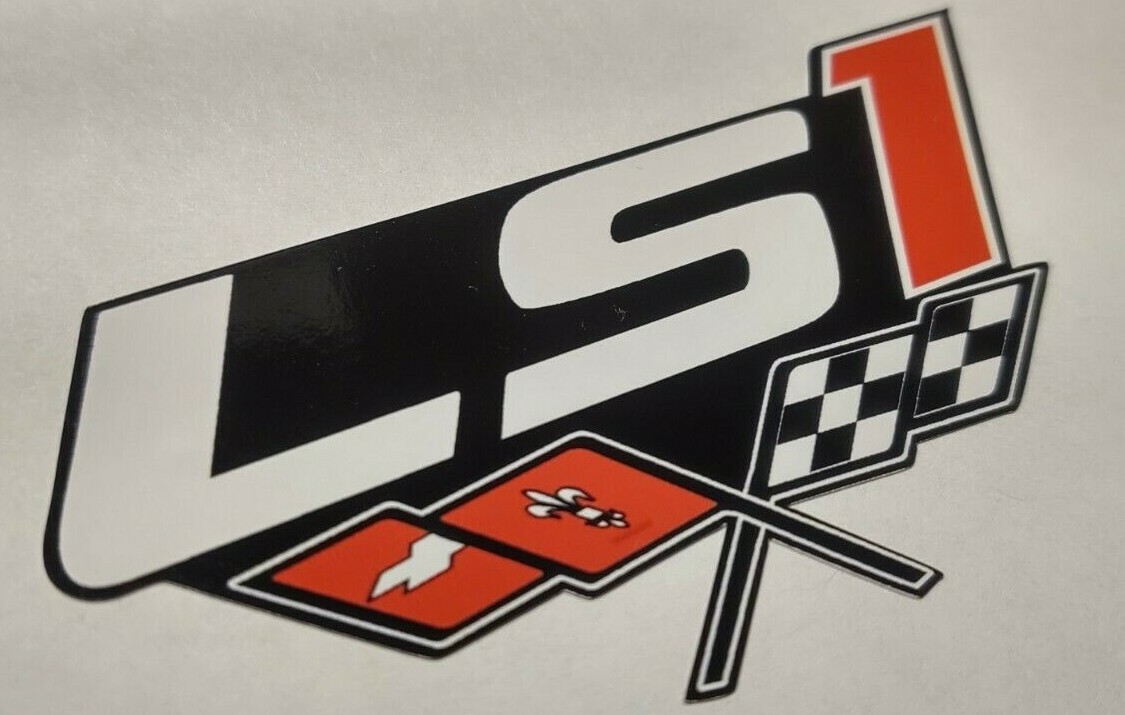 LS1 flag Sticker decal vinyl ls x for c10 corvette camaro GM ls swap ...