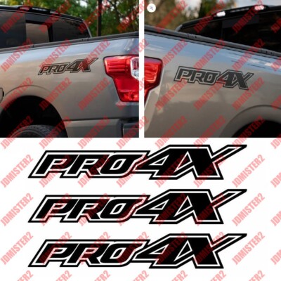 Pro4x Decal Nissan Titan Frontier Decal Bedside Die Cut Vinyl Graphics ...