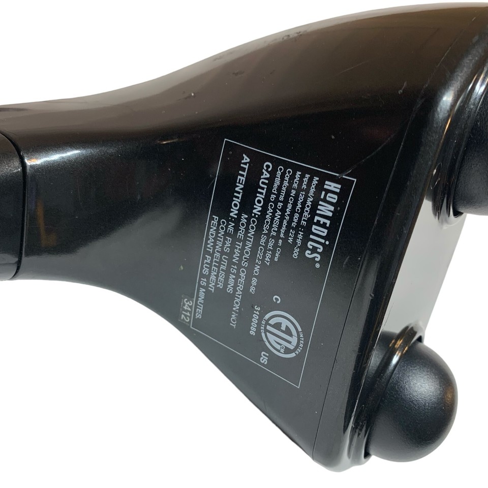 Homedics Handheld Massager Percussion Dual Node Body Back with Heat HHP ...