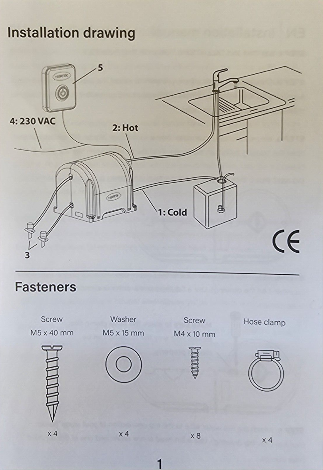 Electric Water 6 Litre Boiler Heater 240V Sanymo Heatek XB-6 Boat ...