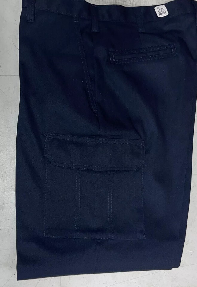 2 NEW Cintas 38x34 Comfort Flex Navy Blue Cargo Work Pant #270-20 ! | eBay