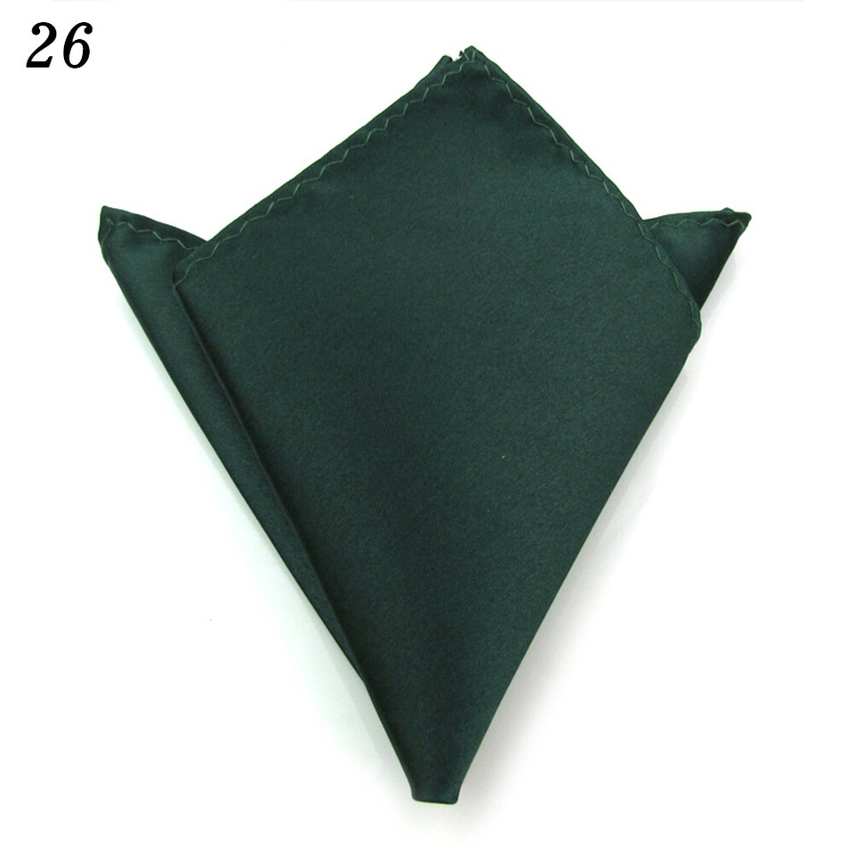 4x Mens HANDKERCHIEFS Pocket Square Hanky Handkerchief Wedding Formal ...