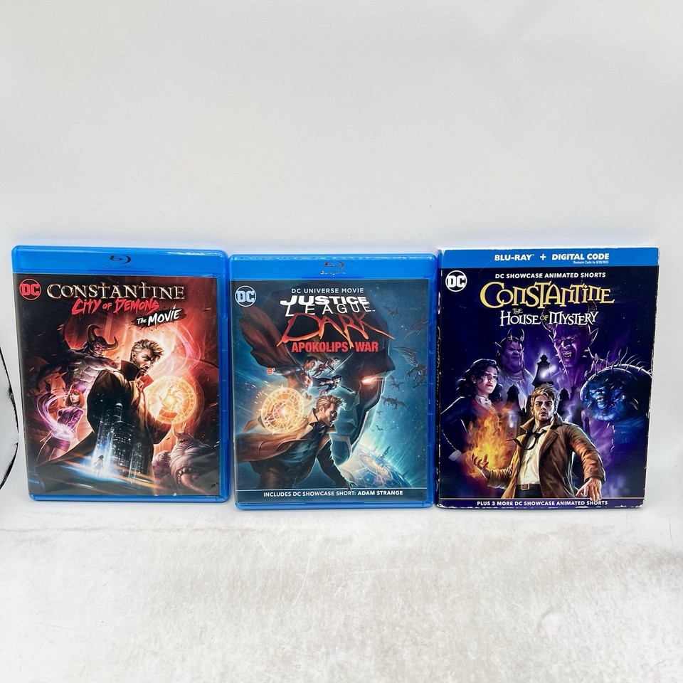 DC Universe Animated 10 Blu Ray Lot: Batman Justice League Constantine ...