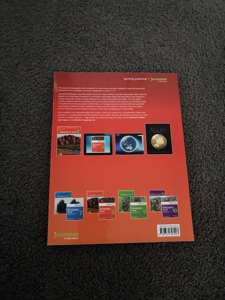 Jacaranda Geography Alive 8 | eBay Australia