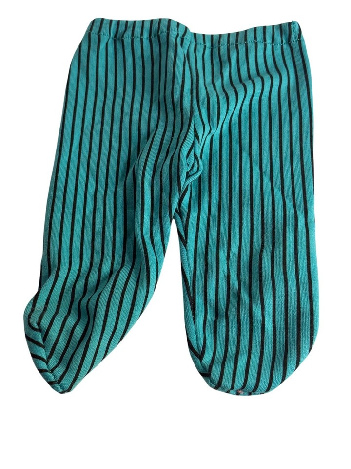 VTG 1990 Cabbage Patch Kids Doll Green Black Striped Capri Pants Retro ...