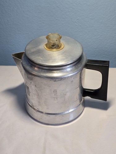 Vintage Mirro Aluminum Portable 5 Cup Coffee Pot Percolator Camping ...