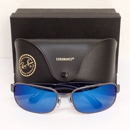 Ray-Ban CHROMANCE Polarized Sunglasses RB3566CH 004/A1 Blue Gunmetal | eBay
