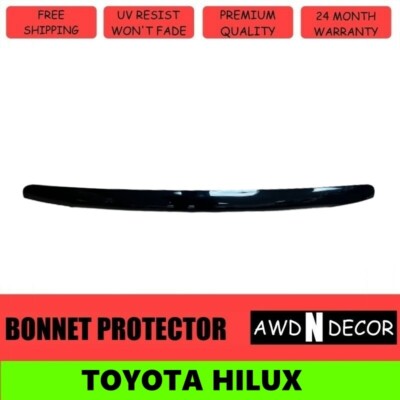 Bonnet Protector for Toyota Hilux 1998-2001 Black Guard Against Stone ...