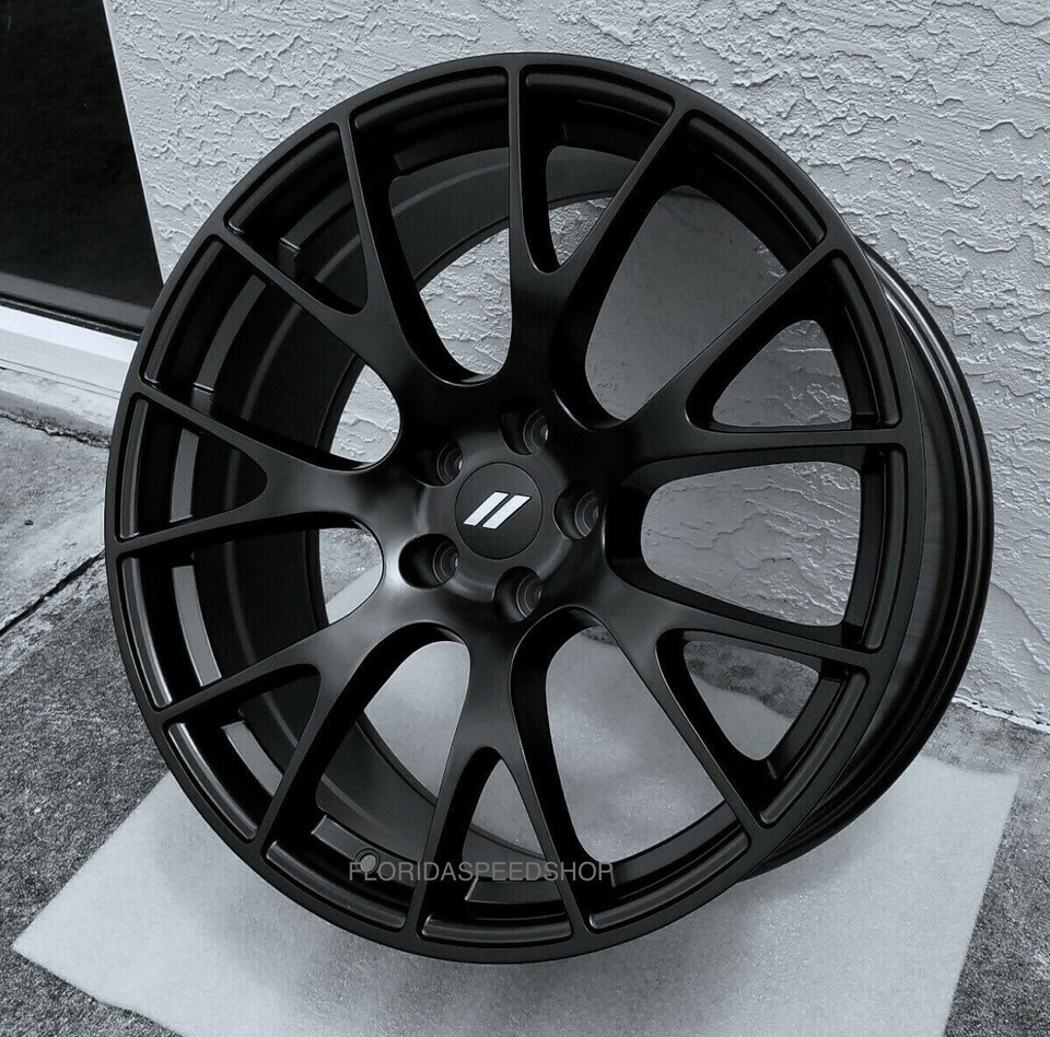 Dodge Hellcat Satin Matte Black Wheels SET 20x9.5" SET Challenger ...