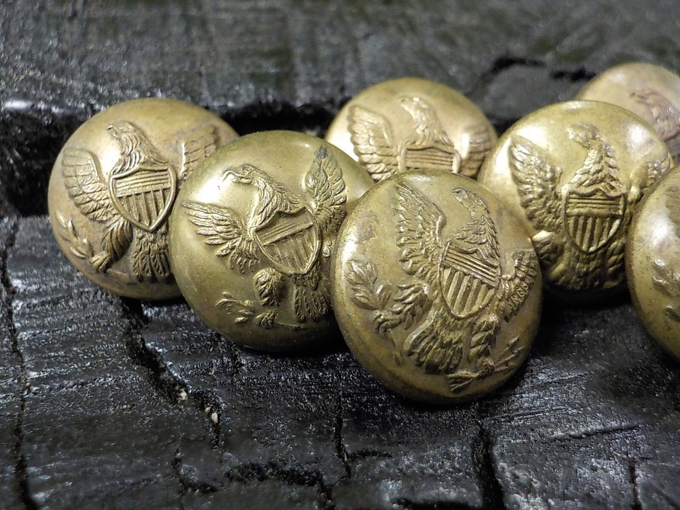 Old Rare Vintage Antique Civil War Relic Eagle Cuff Button with Free Button Case | eBay