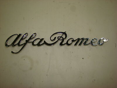70-82 Alfa Romeo Spider Alfa Romeo Tail Script Emblem BRAND NEW | eBay