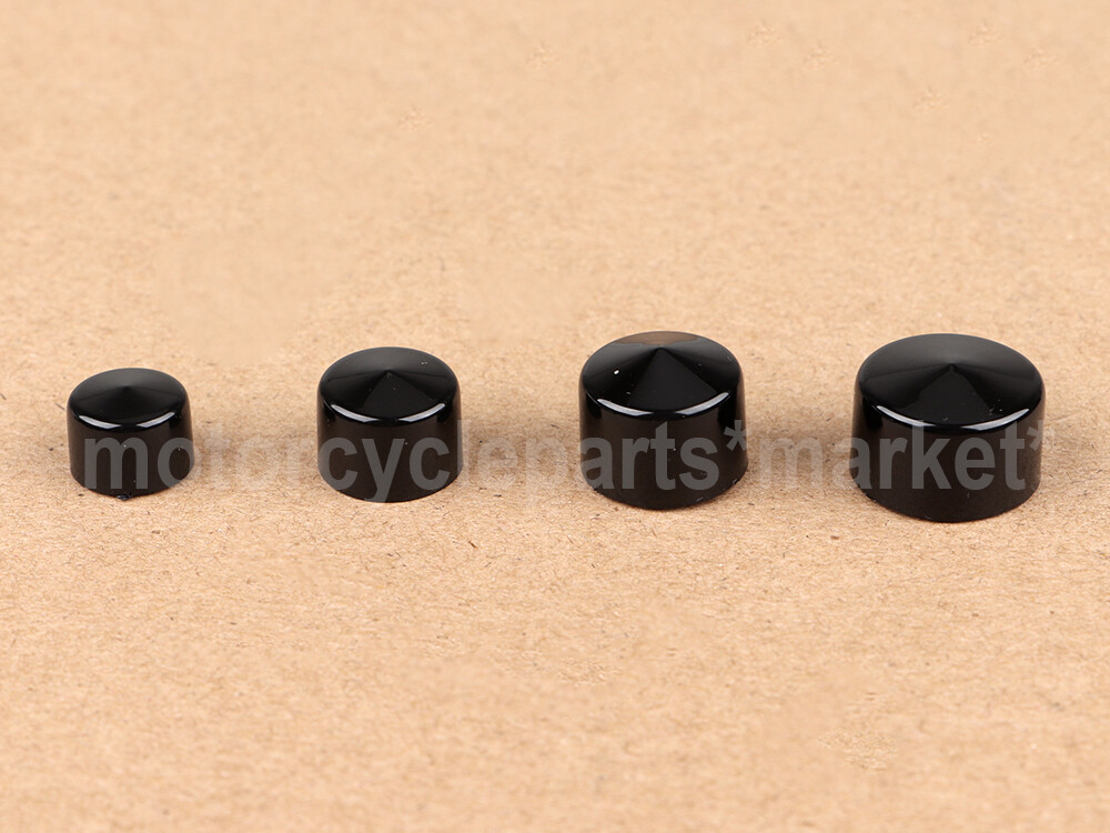 Black Engine Bolt Cover Caps Kit for Harley Street Glide Road King ...