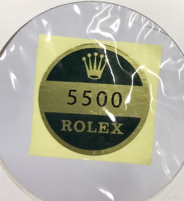 ROLEX 5500 Caseback Sticker Case Back Certificate Explorer Air King ...