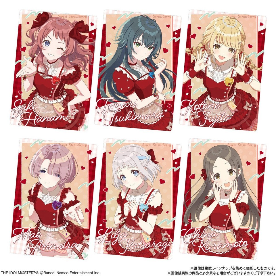 Gakuen Idolmaster wafer Vol.2 Wafer Cards 3 Box Set BANDAI 20 Packs per ...