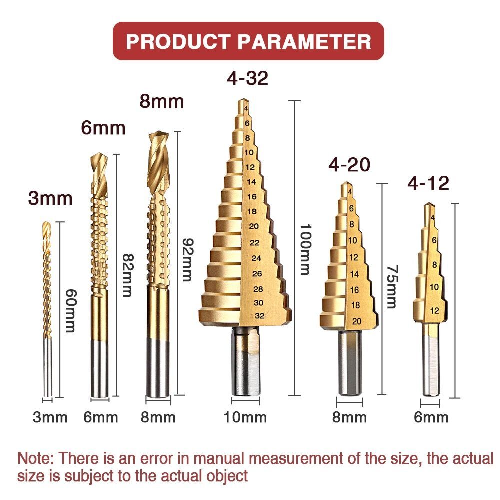 Reaming Slot Saw Drill Step Drill Bit Pagoda Sawtooth Set Hole Opener ...