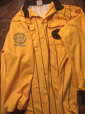 soccer referee yellow long sleeve shirt - Large | eBay