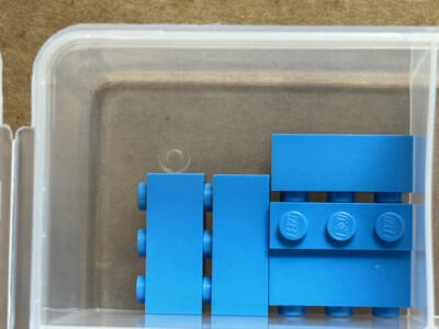LEGO Parts - Dark Azure Brick 1 x 3 - No 3622 - QTY 5 | eBay