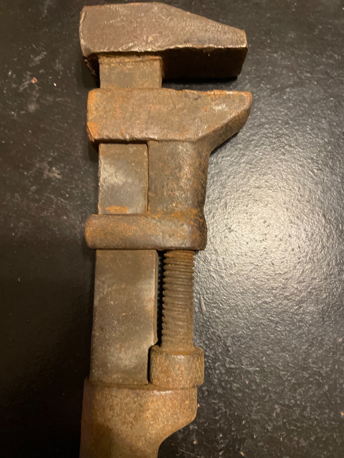 vintage railroad wrench 10 inch antique monkey adjustable mancave barn ...