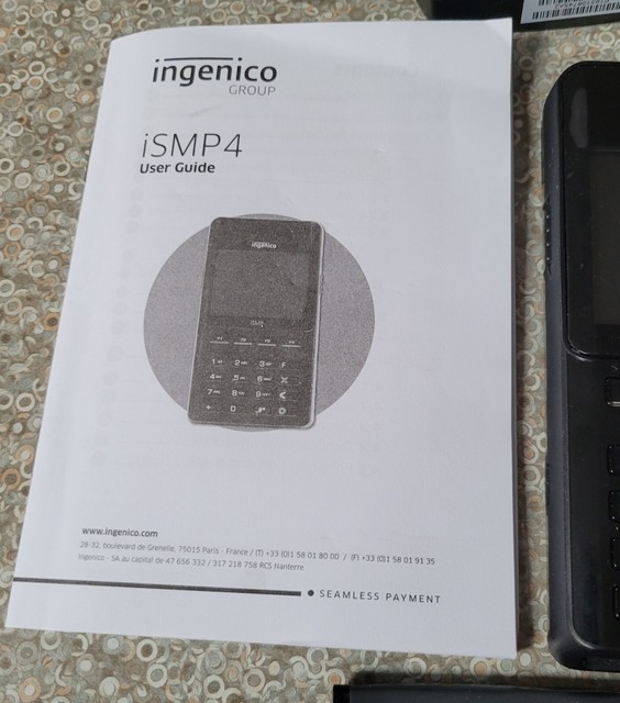 Ingenico ISMP4 Credit Card Reader with Barcode Scanner (IMP627-11P3554C ...