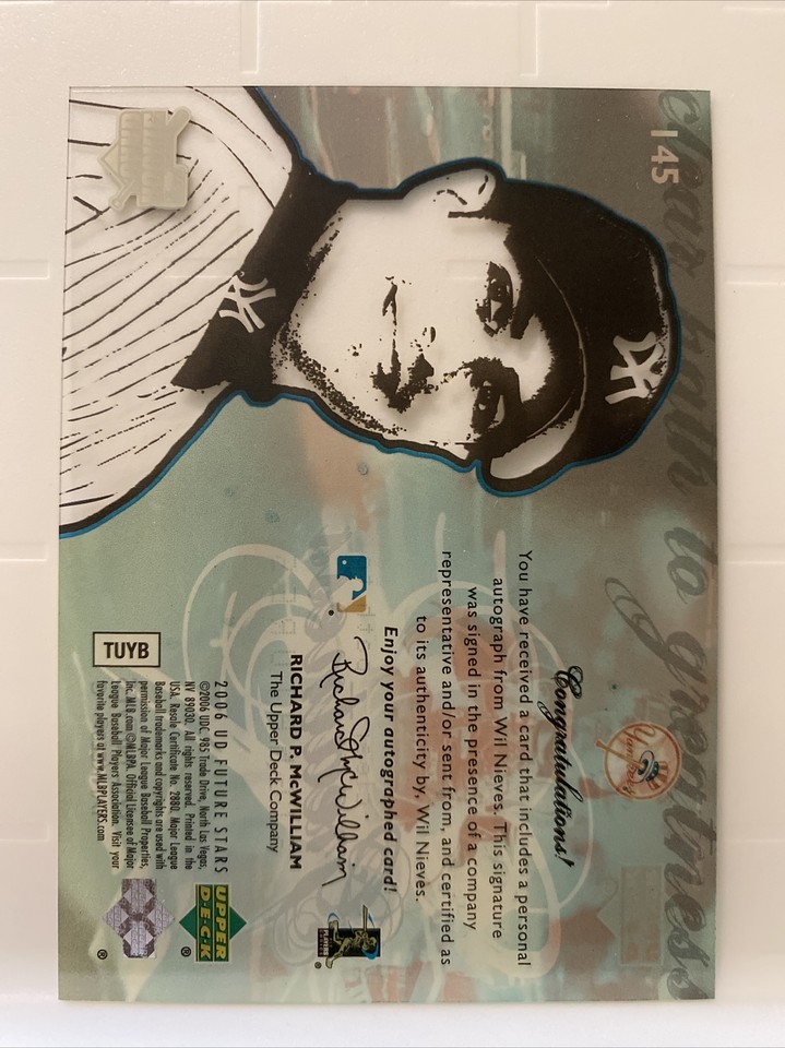 2006 Upper Deck Future Stars #145 Signatures Wil Nieves AUTO | eBay