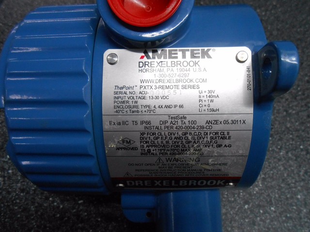 Ametek Drexelbrook The Point PXTX Remote Series Frequency Level ...