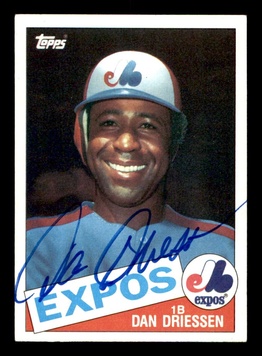 1985 Topps Baseball #285 Dan Driessen Signed Autograph (No COA) *e1 | eBay