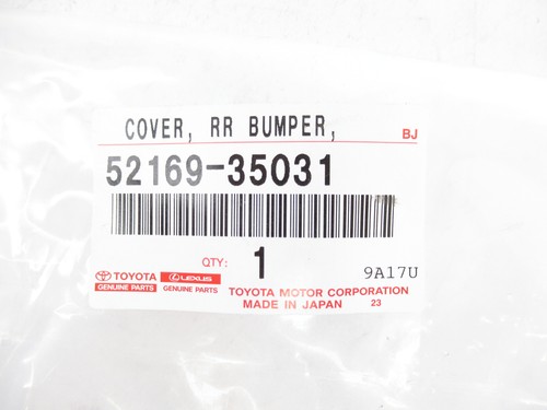 Genuine OEM Toyota 52169-35031 Lower Rear Center Bumper Cover Valance ...