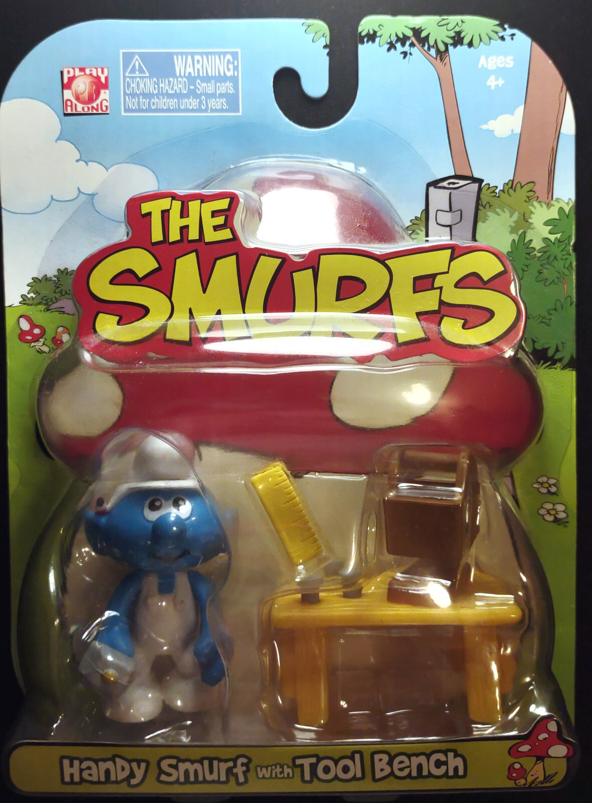 THE SMURFS HANDY SMURF WITH TOOL BENCH JAKKS PACIFIC PLAY ALONG TOYS ...