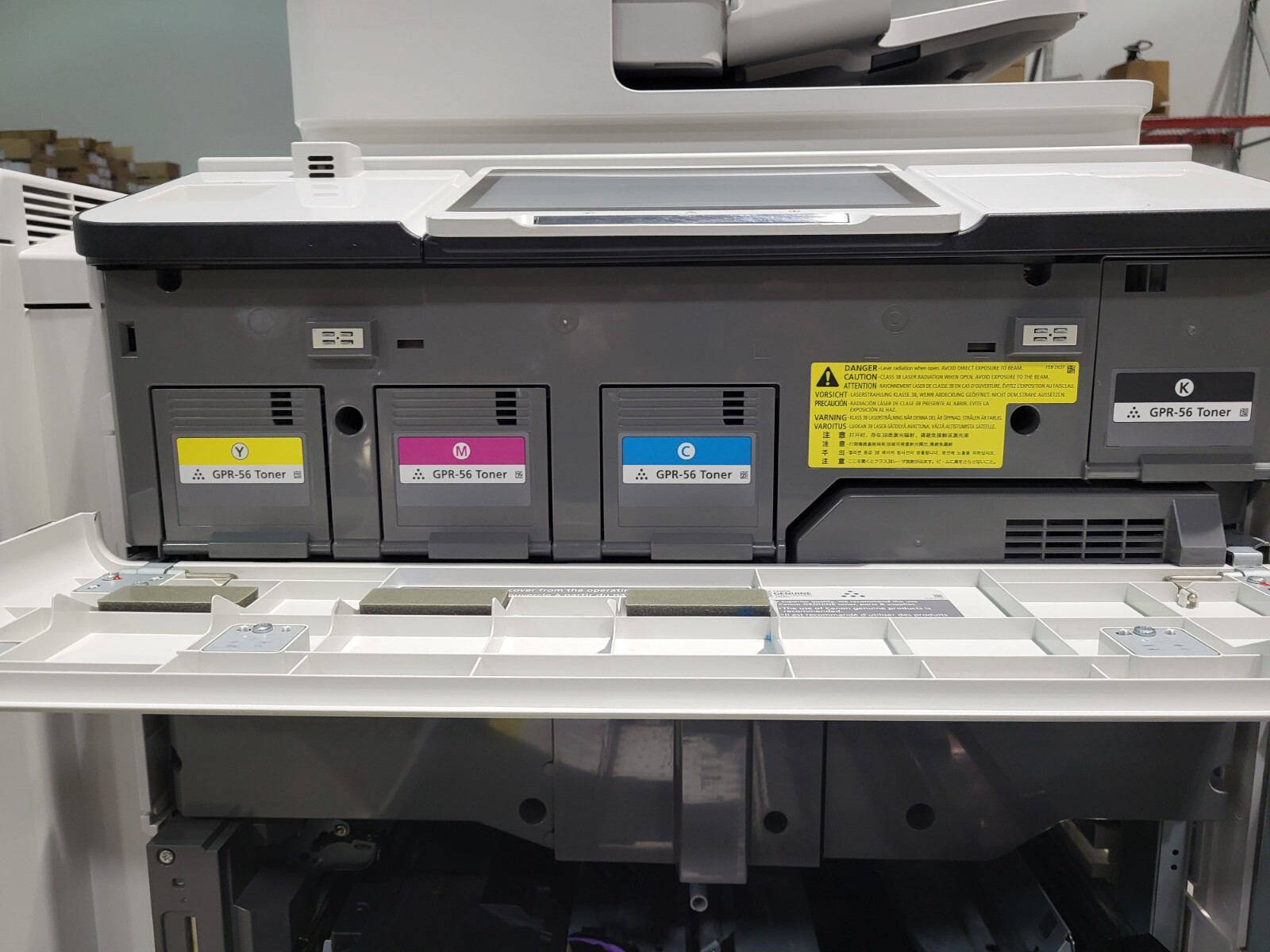 CANON imageRUNNER ADVANCE DX C7770i COLOR MFP COPIER w/STAPLE FINISHER ...