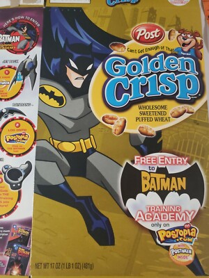 Golden Crisp Post Cereal Box (empty) BAT MAN 2006 | eBay