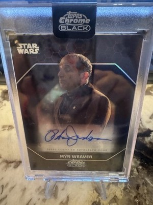 2024 Topps Chrome Black Star Wars As MYN WEAVER Dark Side Auto #ADS-PJ ...