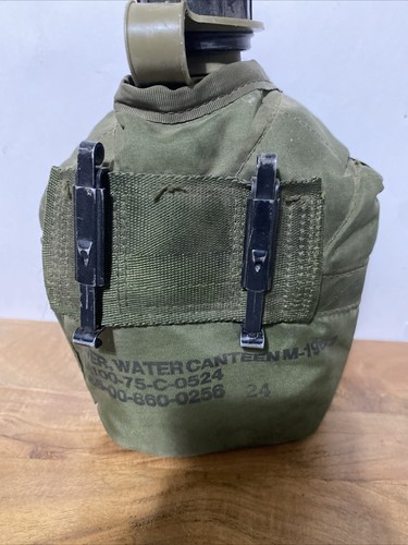 1980s US Army LC-2 ALICE Canteen Cup Bottle Web Pouch 3 Piece Set Nylon ...