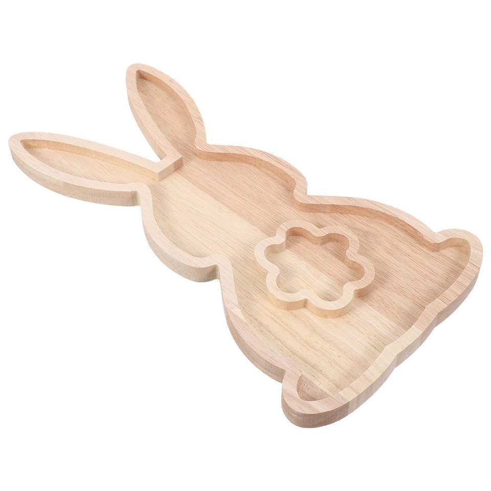Easter Bunny Serving Tray: Farmhouse Rabbit Tray for Appetizers Snacks ...
