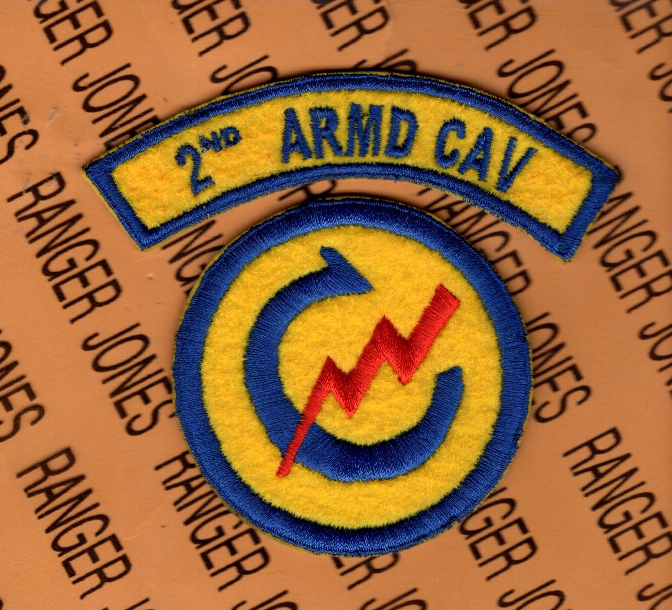 US Army 2nd ARMORED CAVALRY REGIMENT ACR patch tab set | eBay