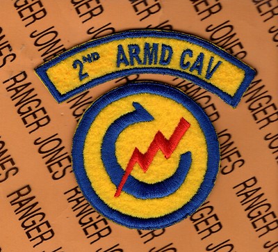 US Army 2nd ARMORED CAVALRY REGIMENT ACR patch tab set | eBay