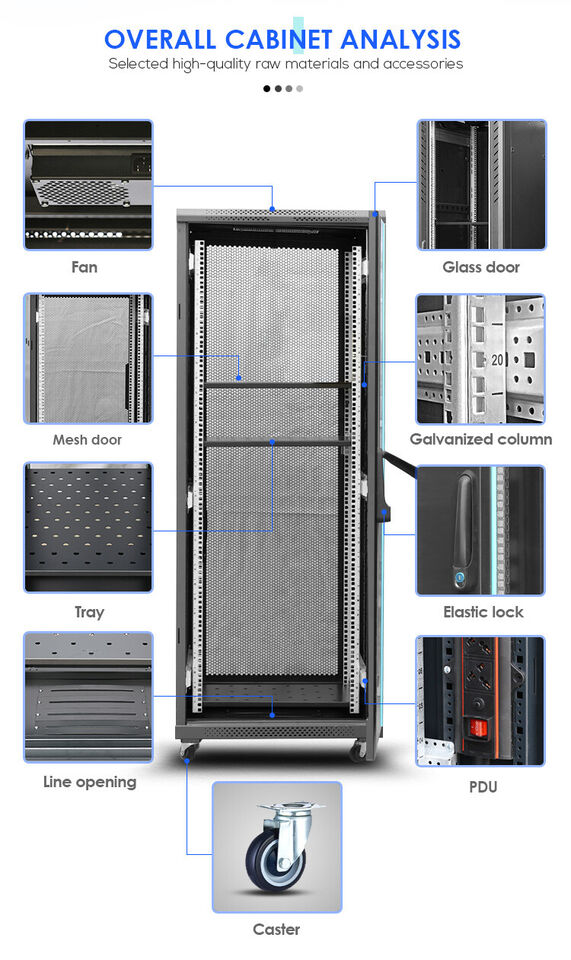 18U-46U Server Network Cabinet Data Center Equipment Rack 19 Inch Rack ...