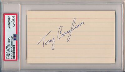 Tony Conigliaro Boston Red Sox Signed/Auto 3x5 Index Card PSA/DNA ...