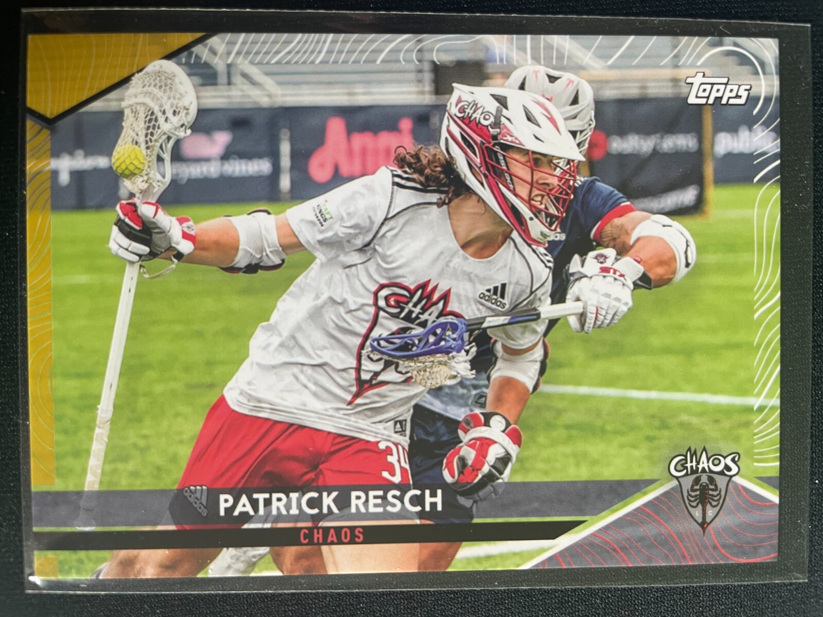 Patrick Resch 2022 Topps Premier Lacrosse League PLL Gold Parallel Card ...