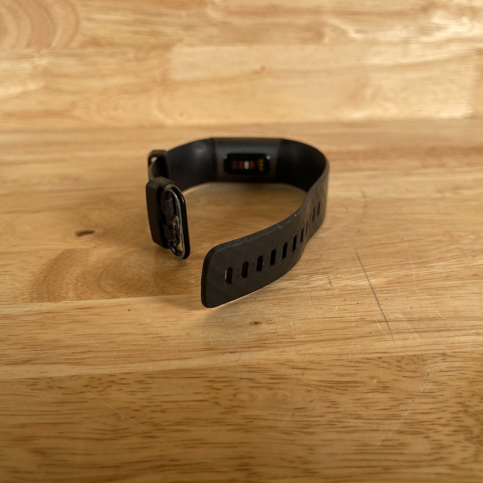 Fitbit Charge 2 FB407 Black Unisex Silicone Heart-Rate Fitness Activity ...