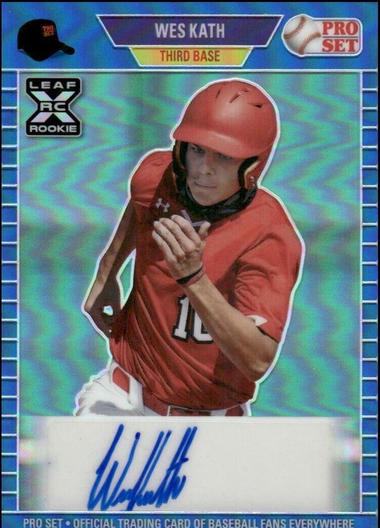 2021 Leaf Pro Set Metal - 1989 Pro Set Autographs Wes Kath #PA-WK1 Blue ...