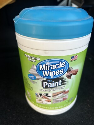 Miracle Brands Paint Wipes - Textured Wet Wipes 90 Ct - 12" x 6" | eBay