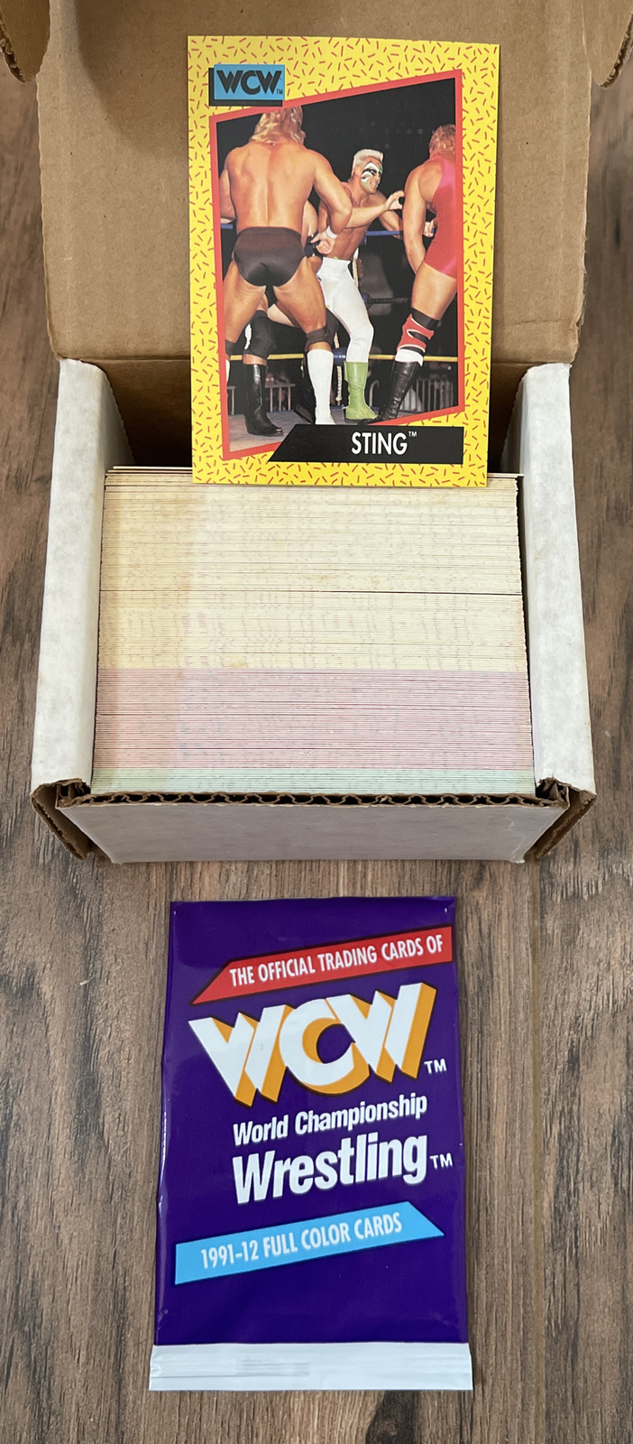 WCW Wrestling Complete Trading Card Set 162 Cards Ric Flair Sting Four ...