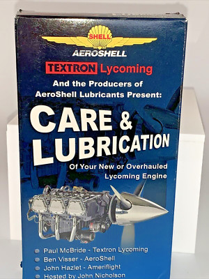 Shell Aeroshell Presents Care & Lubrication of Your Lycoming Engine VHS ...