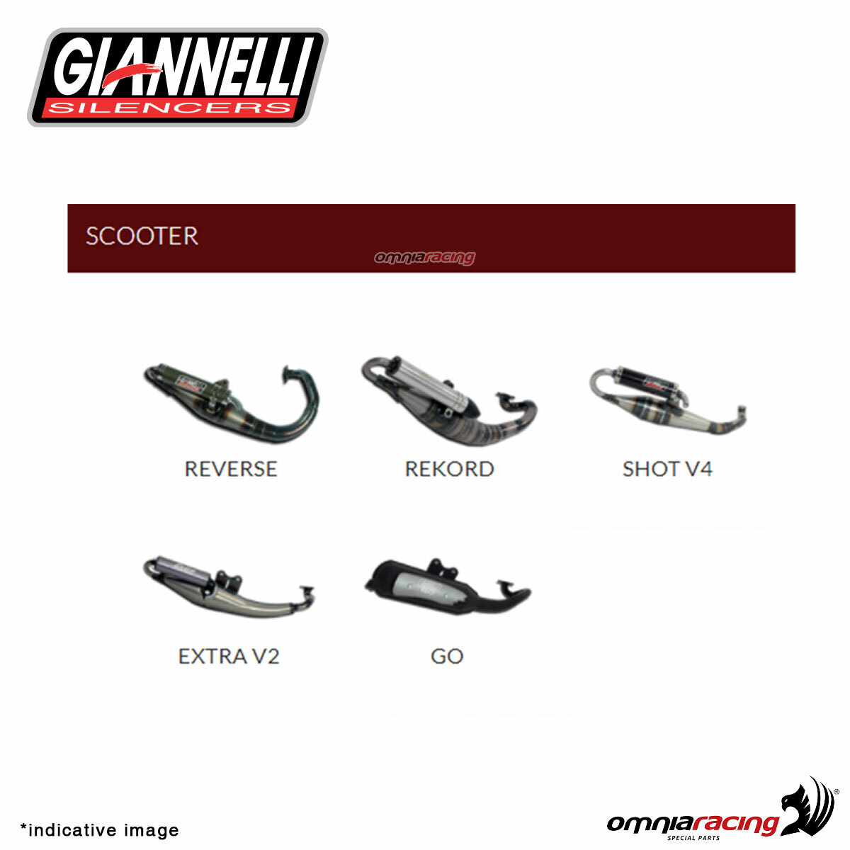 Giannelli Muffler for Gilera Runner 50 1997/2001 silencer Shot V4 ...