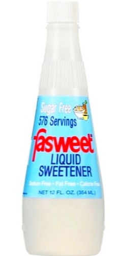 FASWEET Liquid Sweetener no calorie diabetic Sugar Free Substitute 12 ...