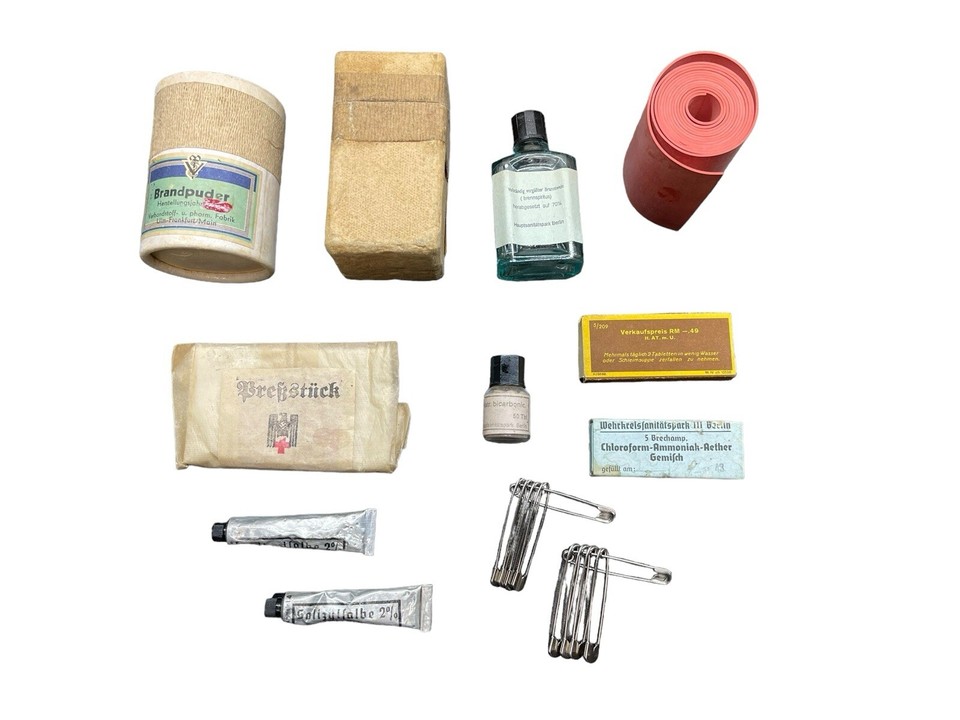 WW2 German 1941 Dated Medical Kit WWII Red Cross W Contents Army | eBay