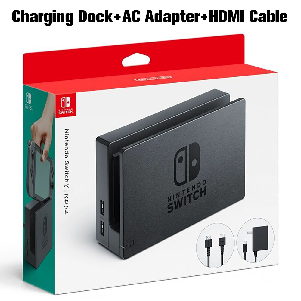 Original Nintendo Switch Charging Dock + AC Adapter Power Cable + HDMI ...