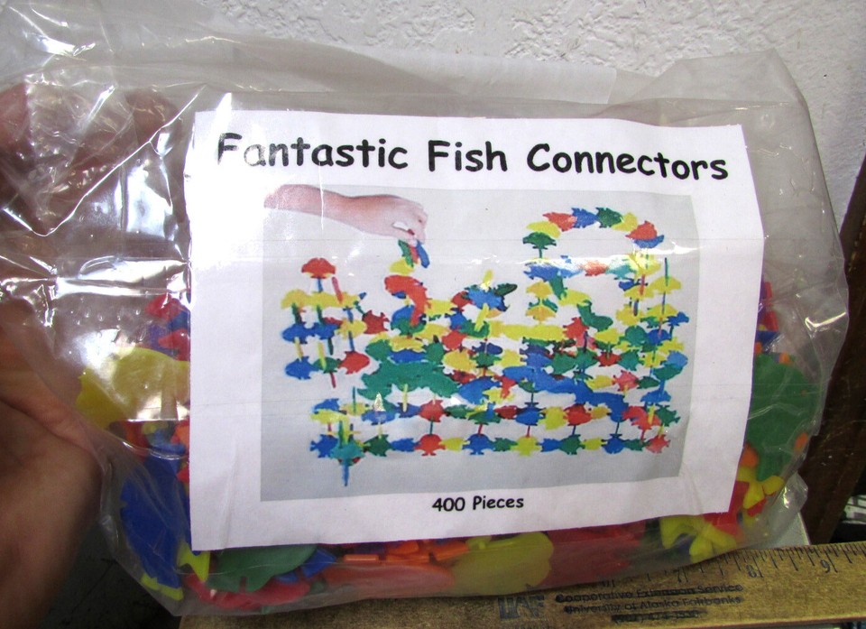 Fantastic Fish Connectors, 400 piece plastic connector toy set ...